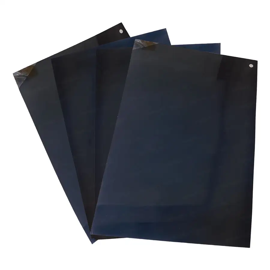 Lámina ABS Gravoply doble capa 120 x 60 Negro-Blanco